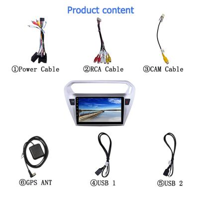 Cina 9 Inch Car Radio For Peugeot 301 Citroen Elysee C 2013 4G LTE 2GB+32GB DSP IPS Screen Car DVD Player in vendita