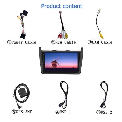 Cina Polo 2012-2015 Volkswagen Touch Screen Radio 9 Inch IPS Screen Radio per auto in vendita