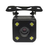 China 4 LED Light Auto Backup Camera Wide Angle View Universal Black Safe Parking for sale