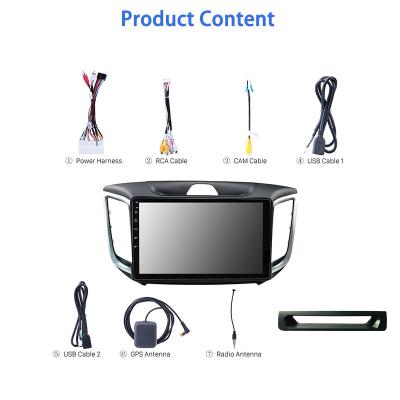 Cina 10 pollici BT Wifi Usb touch screen stereo per auto per Hyundai IX25 Creta 2014 in vendita