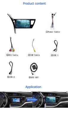 Cina Android 12 4+32G Touch Screen Car Radio GPS WIFI Car DVD Player For Toyota Corolla in vendita