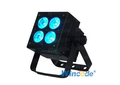 China 4×18W RGBWA+UV 6 in 1 LED Par Light, LED Flat Par Light, LED Uplight For Wedding Dj Events for sale