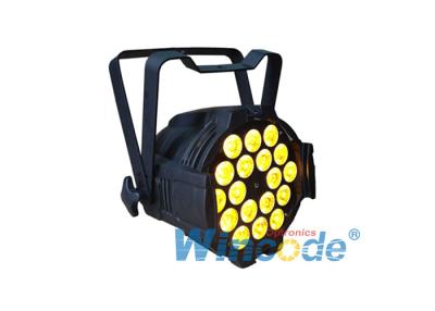 Κίνα 4 / 7 κανάλια LED Par 64 για γάμο, επαγγελματικό φωτισμό σκηνής 18 × 10W προς πώληση