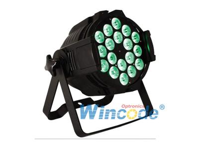 Κίνα 4 / 7 κανάλια LED Par 64 για γάμο, επαγγελματικό φωτισμό σκηνής 18 × 10W προς πώληση