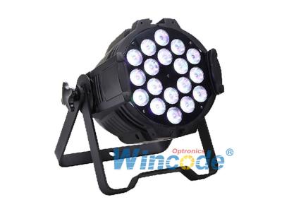 China 18×15W RGBWA 5 In 1 LED Par Light 16 Bit PWM Dimming 25°  45° 60° Optional Lens for sale