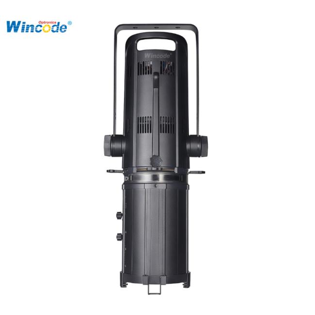 Close-up of LED Leko Profile Spot Light controls