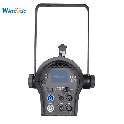 China 200W RGBAW LED Low-Noise Profile Spot – Touchscreen & Aspheric Lens & 4 Metal Cutters for Precise Lighting for sale