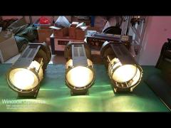 200W COB LED Fresnel Spotlight Warm White Auto Zoom for Professional Studio Theater TV station