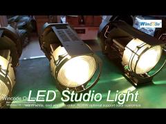 200W LED Fresnel RGBAW 5in1 Cor CRI≥95 Dimming RDM Foco Zoom Motorizado