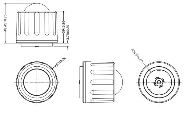 Casambi Dali Motion Sensor dimensions diagram