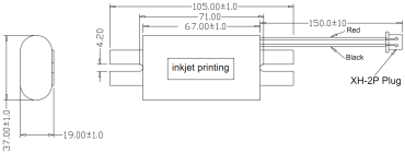 Battery dimension diagram - Figure B