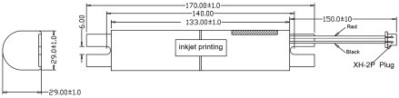 Battery dimension diagram - Figure C