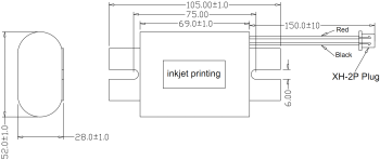 Battery dimension diagram - Figure D