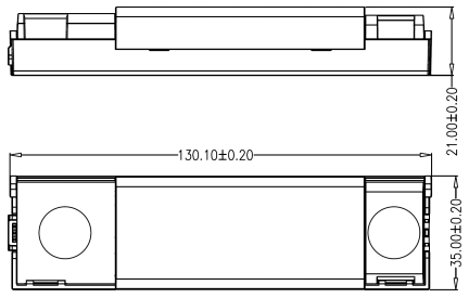 12W DALI DT8 LED Driver dimensions diagram