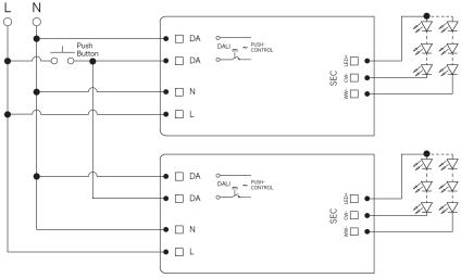 PUSH Dimming wiring diagram