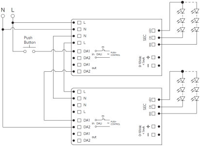 DALI Dimming Configuration Diagram