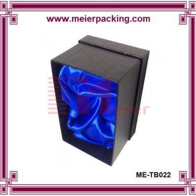 China Printed packaging box, golden foil cosmetic black paper box ME-TB022 for sale