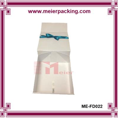 China White cardboard gift box, collapsable garment paper box ME-FD022 for sale