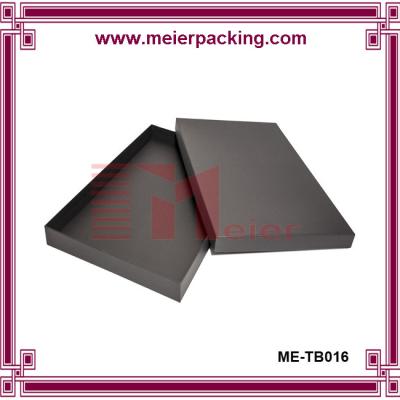 China Fashion black gift box with lid, garment paper packaging gift box ME-TB016 for sale