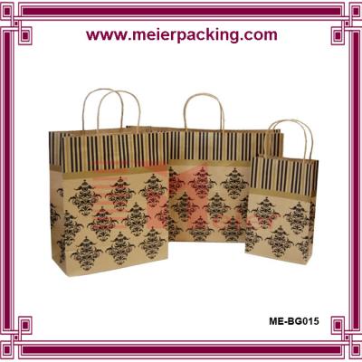 China Retail paper shopping bag for cloth/Durable fancy packaging bag factory price ME-BG015 for sale