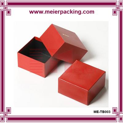 China Favor red paper gift box, paper box made by 2mm grey board + 157g double coated paper for sale