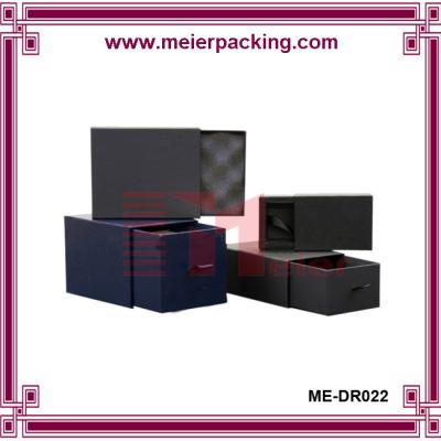China Black paper storage packaging box, custom apparel box, paper socks storage box ME-DR022 for sale