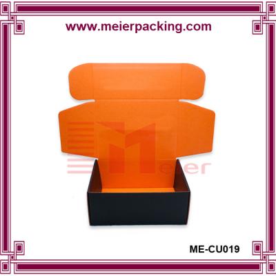 China Hot sale color printed corrugated shoe box, garment clothing paper box ME-CU019 for sale