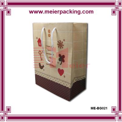 China Printing hair extension packaging bag with rope handle ME-BG021 for sale