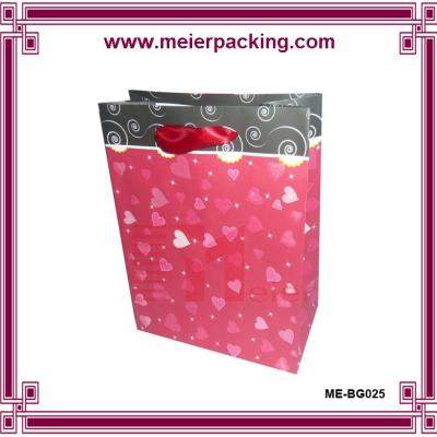 China Factory Printed customize cotton shopping gift bags with ribbon ME-BG025 for sale