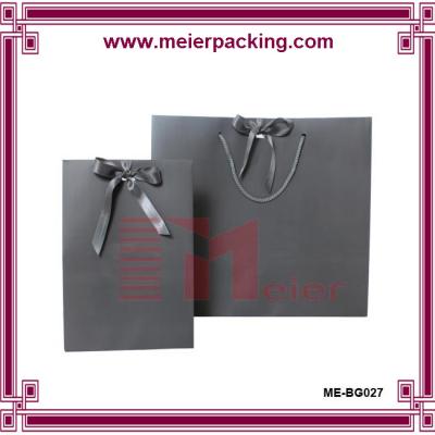 China Custom Logo printed paper different sizes gift bags with ribbon bow ME-BG027 for sale