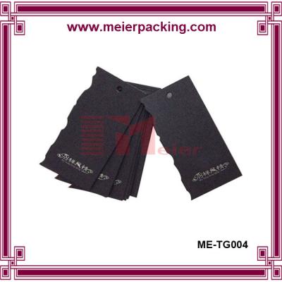 China Garment,jeans,Shoes,Bags Use black garment label hang tags ME-TG004 for sale