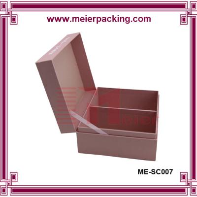 China 2016 Newest deisgn cosmetic brown carton paper box ME-SC007 for sale