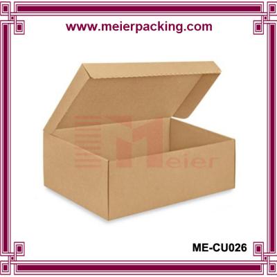 China 32*21.5*12cm standard men's shoes paper packaging brown box  ME-CU026 for sale