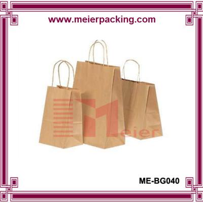 China Kraft Bag, Kraft Paper Shopping Bag, Twist Handle Paper Bag ME-BG040 for sale