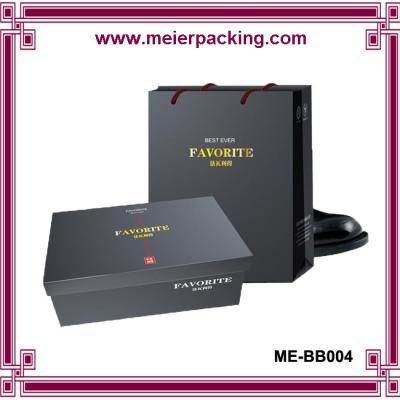 China Men dress shoes black empty paper box and paper gift bag ME-BB004 for sale