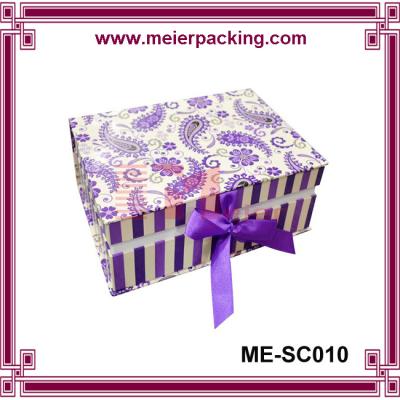 China custom fancy recycle clamshell paper jewelry box ME-SC010 for sale