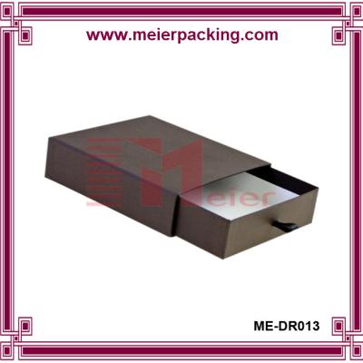 China Custom logo printed drawer type rigid paper small jewelry box ME-DR013 for sale