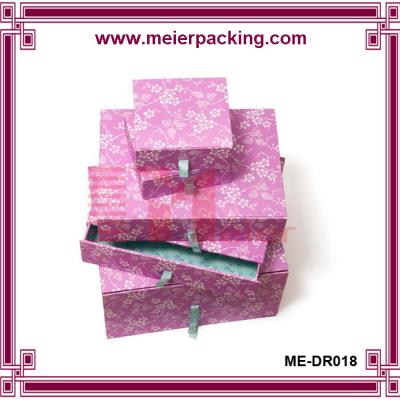 China Good design paper jewelry boxes/Gift jewelry paper packaging box ME-DR018 for sale