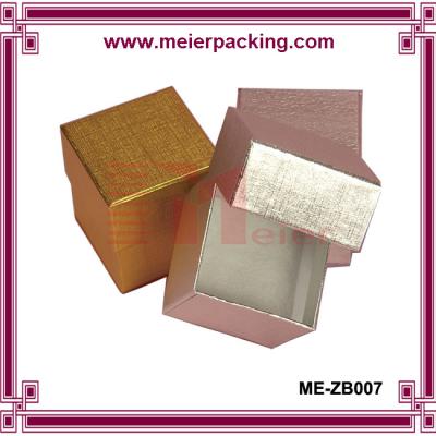 China Metallic Golden/Silver Foil Printed Jewelry Boxes ME-ZB007 for sale