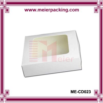 China Towel paper box/White paper packaging box for swimwear ME-CD023 for sale