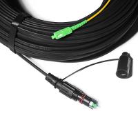 China Fiber Optic FTTH Solution Cable Waterproof With IPSC APC H Connector for sale