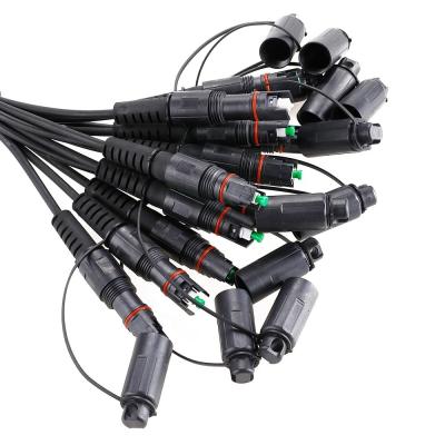 中国 単一の管SC APCのジャンパーのタイプへの単モードFTTHの解決ケーブルOptiTap 販売のため
