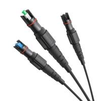 China 1 Core Outdoor FTTH Solution Drop Cable MINI IP SC APC Connector Type for sale