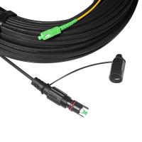 China Pre Connectorized Optitap Drop Cable Hardened Singlemode 50FT 100FT Length for sale
