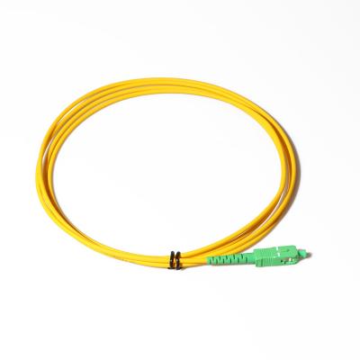 Cina Sc bianco APC del cavo di toppa del cavo a fibre ottiche G657a2 a Sc APC 3m monomodali in vendita