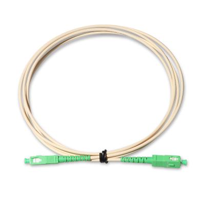 China Electrical Fiber Optic Patch Cords SC APC to SC UPC 3 Meters for sale