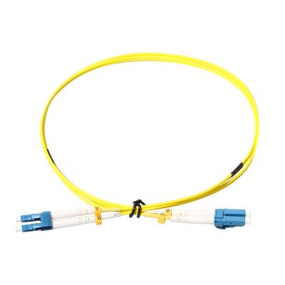 China 3m Outdoor LC LC Fiber Patch Cord Yellow Color For CATV LAN MAN for sale