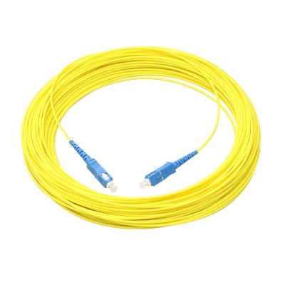 China 9/125 Single Mode Fiber Optical Cable Duplex ST LC FC SC - SC UPC for sale