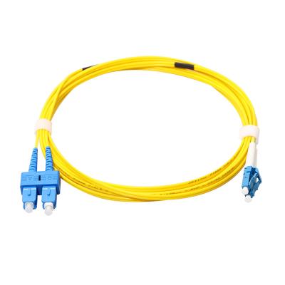 China 9/125 Single Mode Fiber Optical Cable Duplex ST LC FC SC - SC UPC for sale