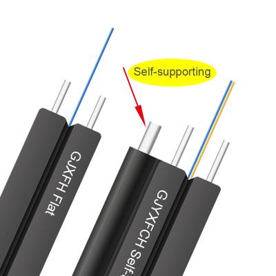 Cina Nuova figura 8 cavo flessibile a fibra ottica all'aperto del cavo flessibile del ftth di 2,4 fibre del Auto-supporto GYXTC8Y GYXTC8H in vendita